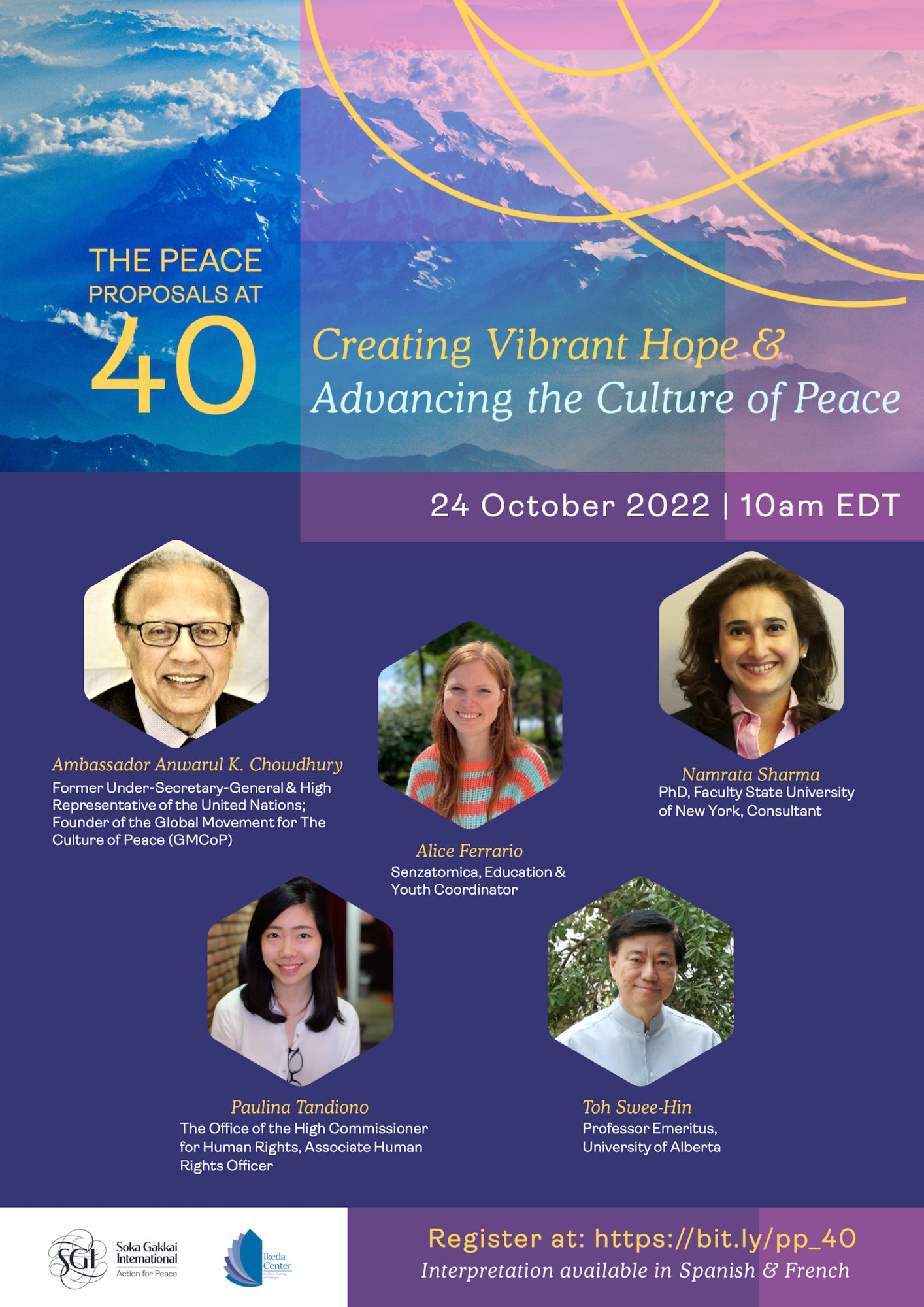 Webinar – The Peace Proposals at 40: Creating Vibrant Hope and ...